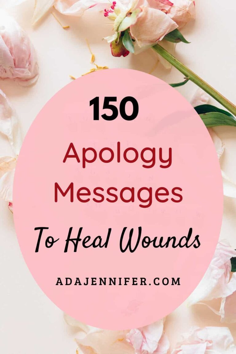 150 Apology Messages to Heal Wounds- The Power of Empathetic Words ...