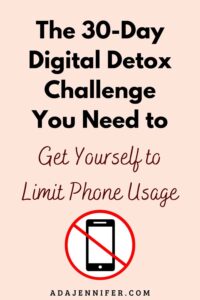 Take The 30-Day Digital Detox Challenge- Unplug And Recharge - Ada Jennifer