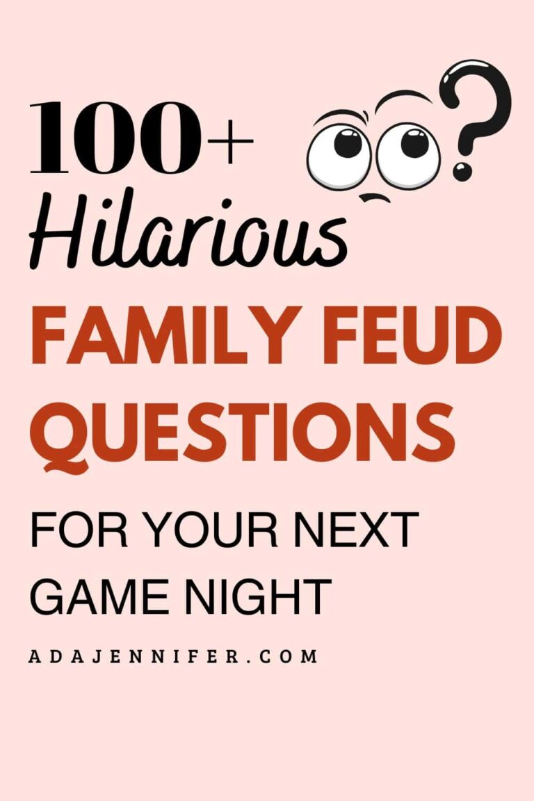 100+ Hilarious Family Feud Questions For Your Next Game Night - Ada ...